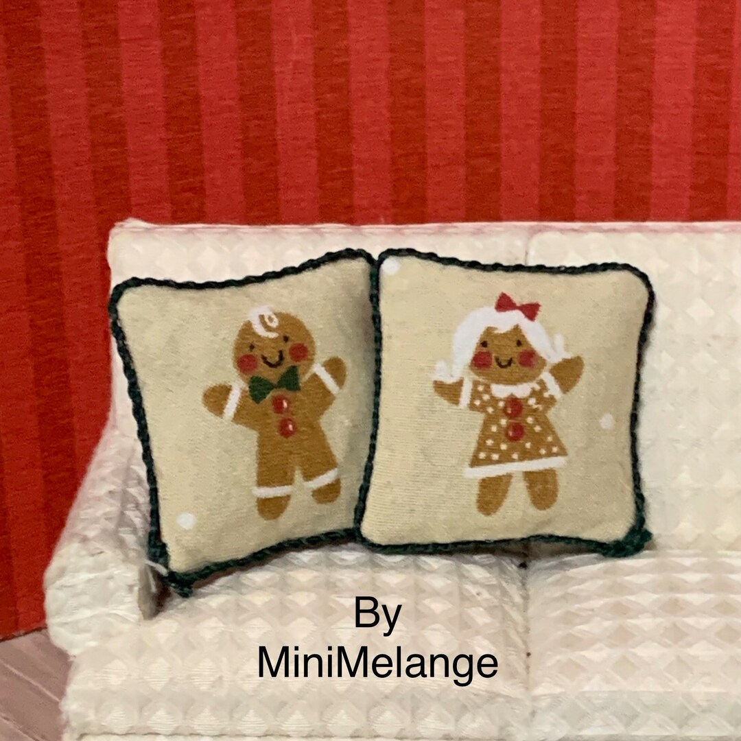 Set of Gingerbread People Pillows for a Dollhouse - Etsy
