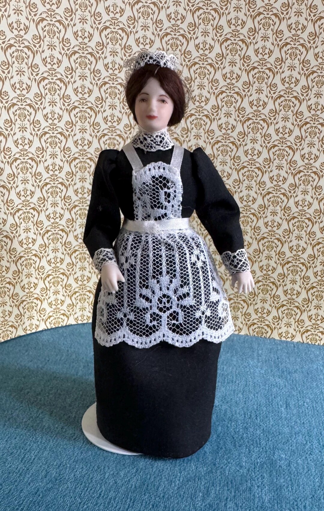 Porcelain Doll as a Maid for a Dollhouse - Etsy