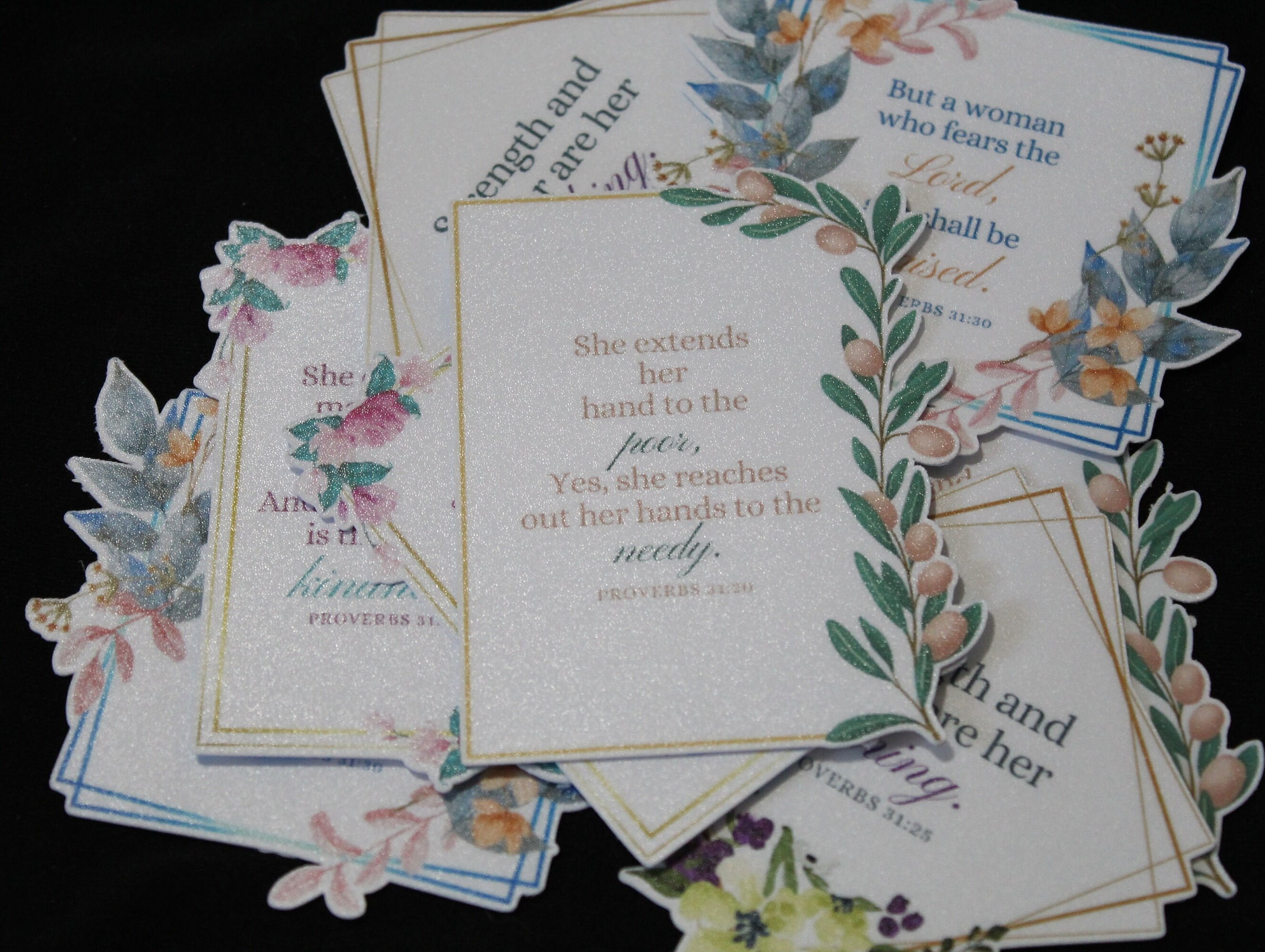 Proverbs 31 Floral Inspirational Sticker Pack - Etsy