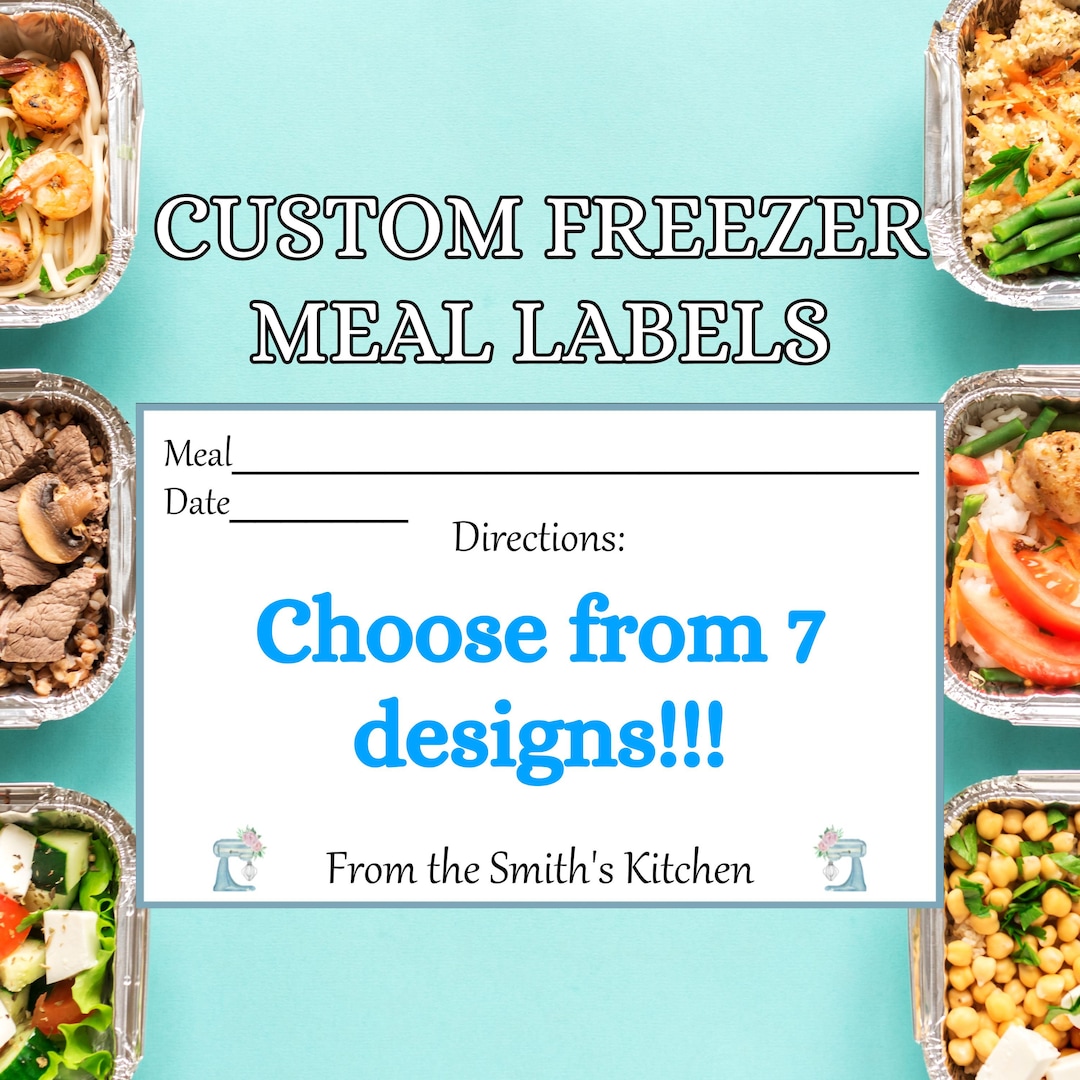 Custom Freezer Meal Labels – Personalized Stickers for Meal Prep - Etsy