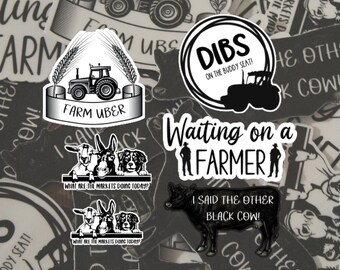 Funny Farm Stickers - Etsy