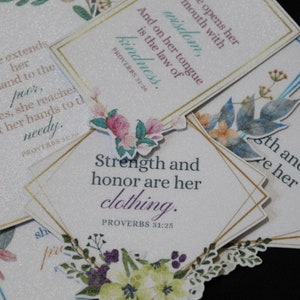 Proverbs 31 Floral Inspirational Sticker Pack - Etsy