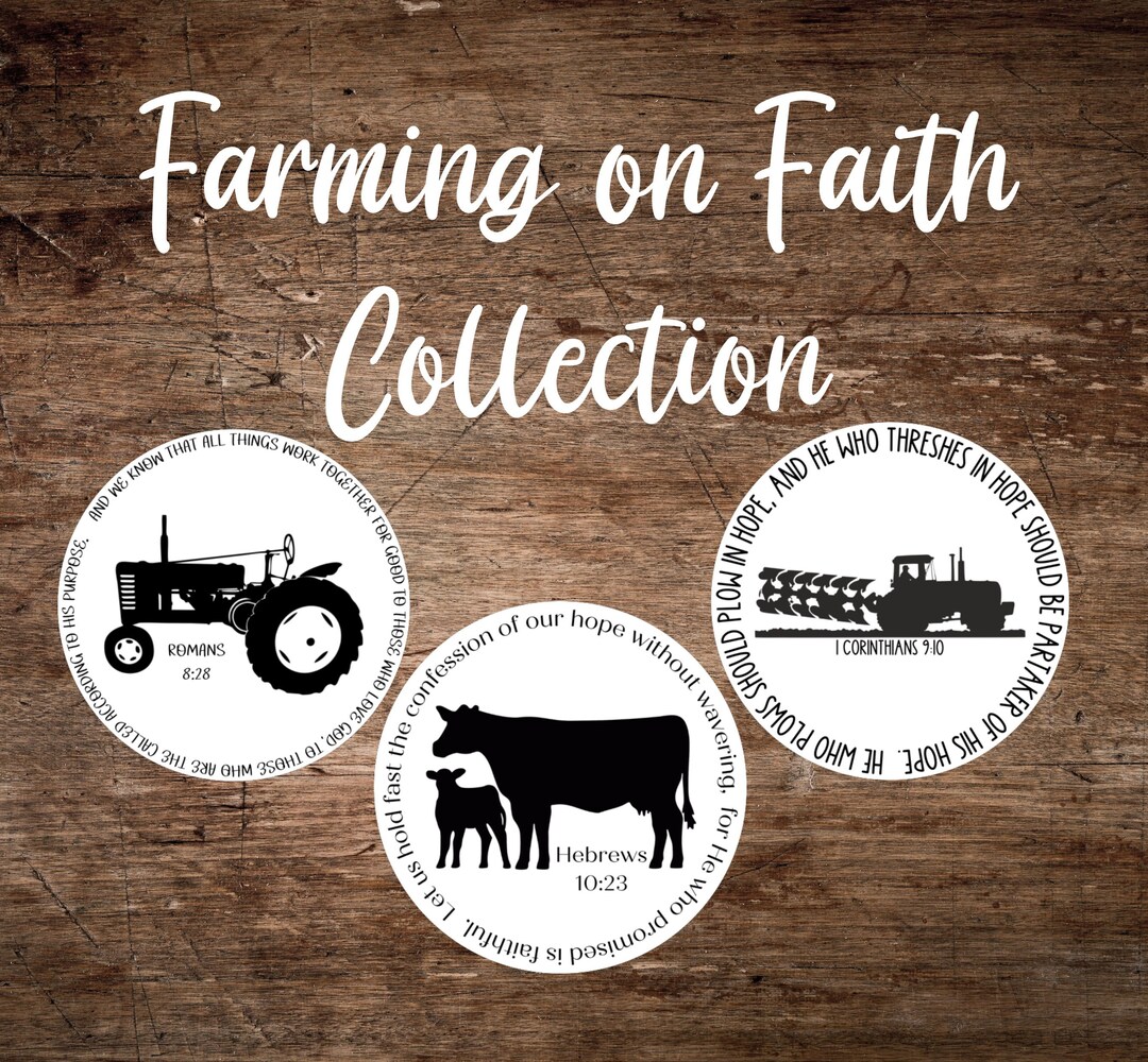 Farming on Faith Stickers | Farm Bible Verse Stickers | Farm on Faith ...