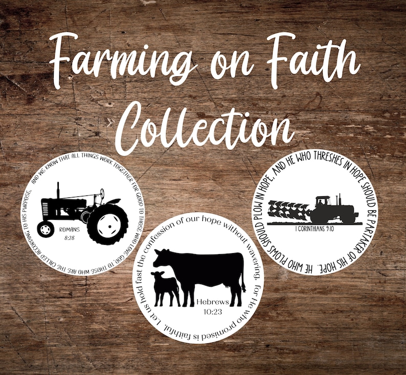Farming on Faith Stickers | Farm Bible Verse Stickers | Farm on Faith ...
