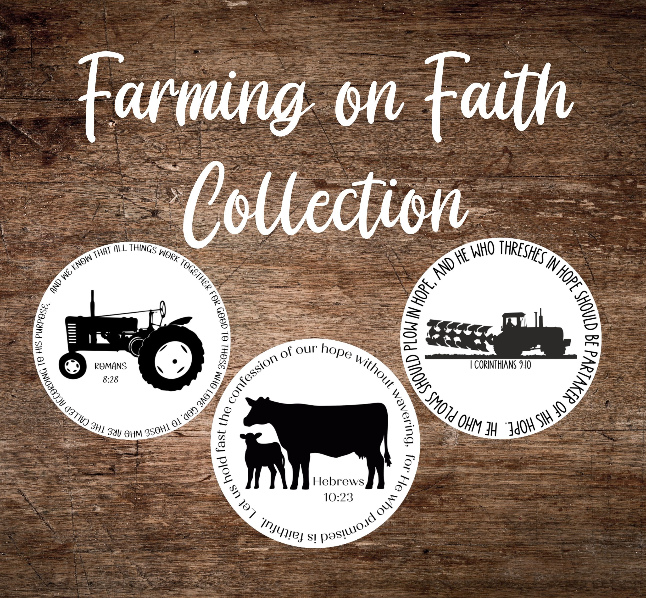 Farming on Faith Stickers | Farm Bible Verse Stickers | Farm on Faith ...