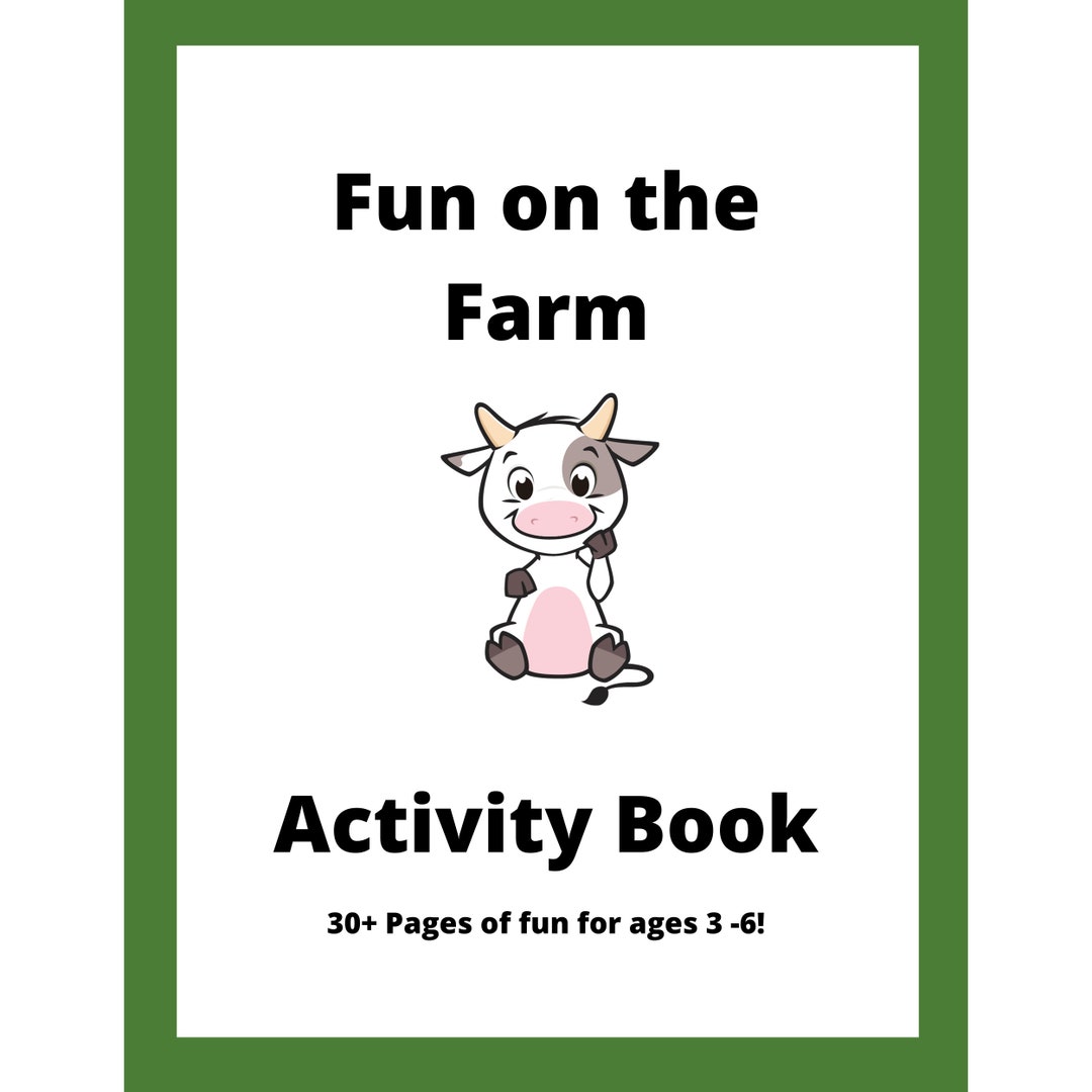 Fun on the Farm Activity Book | Printable Kids Activity Pack | Farm ...