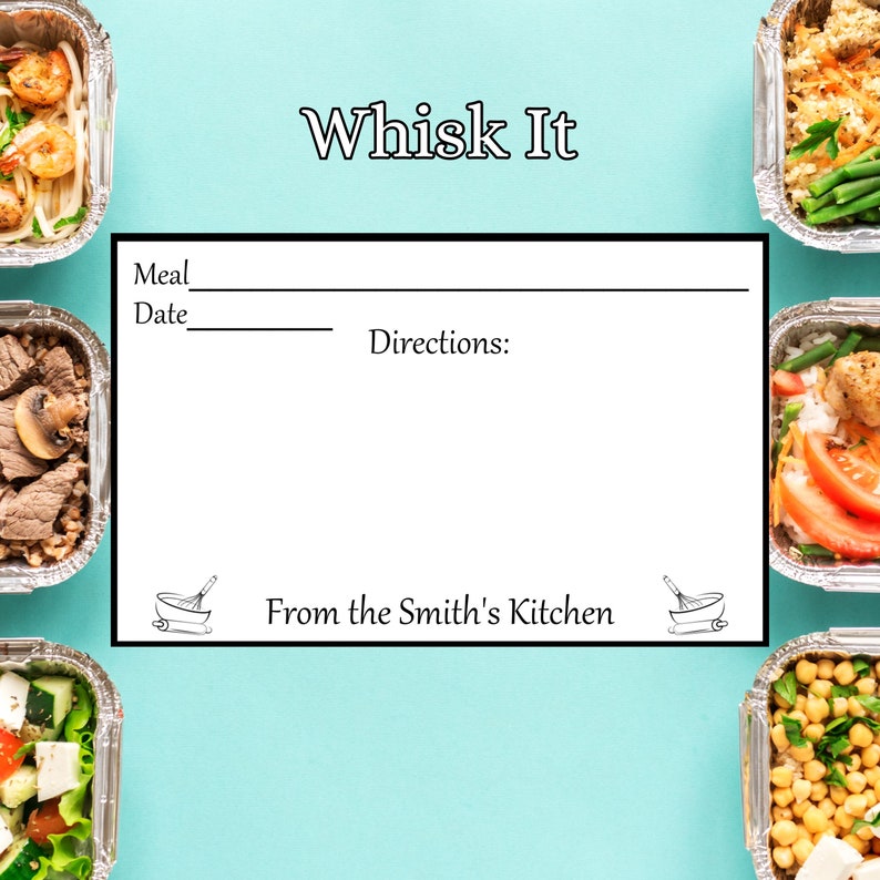 Custom Freezer Meal Labels – Personalized Stickers for Meal Prep - Etsy