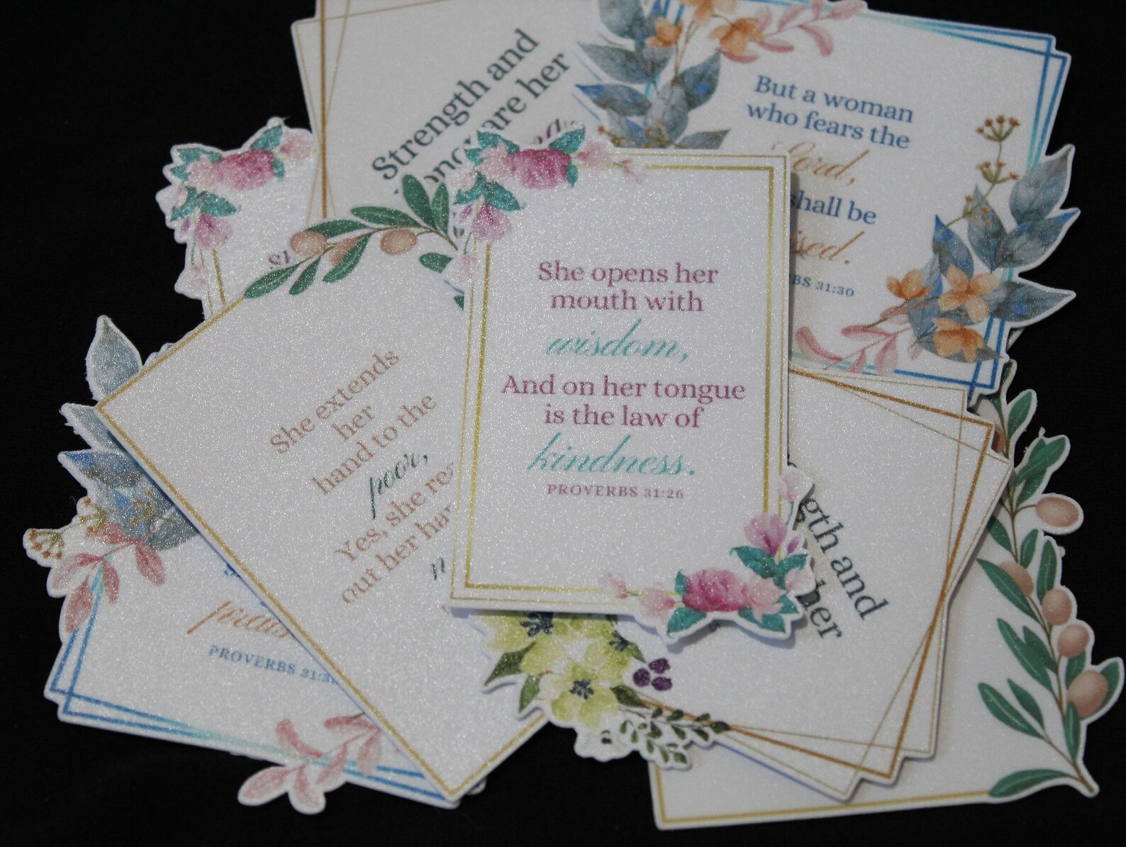 Proverbs 31 Floral Inspirational Sticker Pack - Etsy