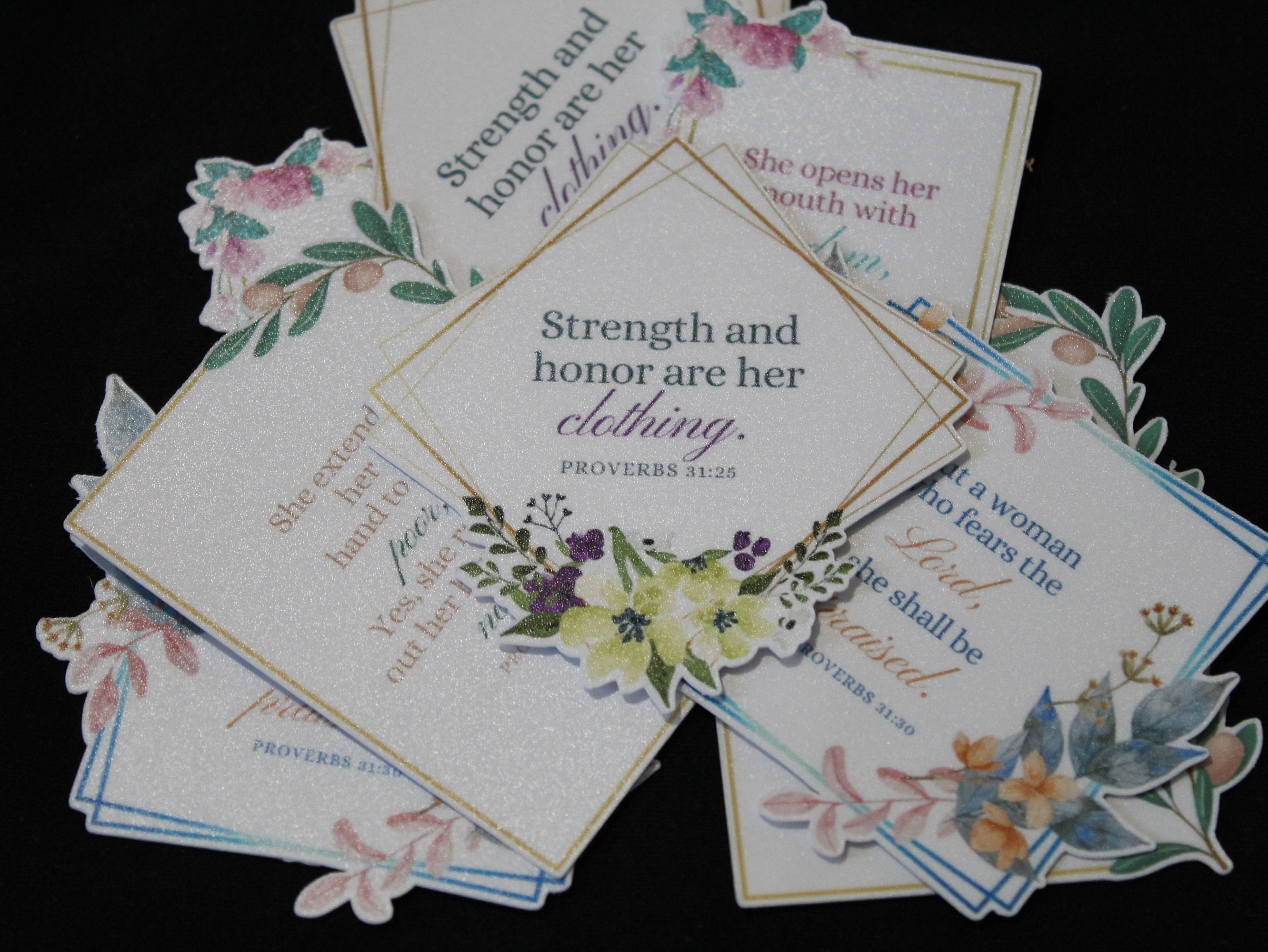 Proverbs 31 Floral Inspirational Sticker Pack - Etsy