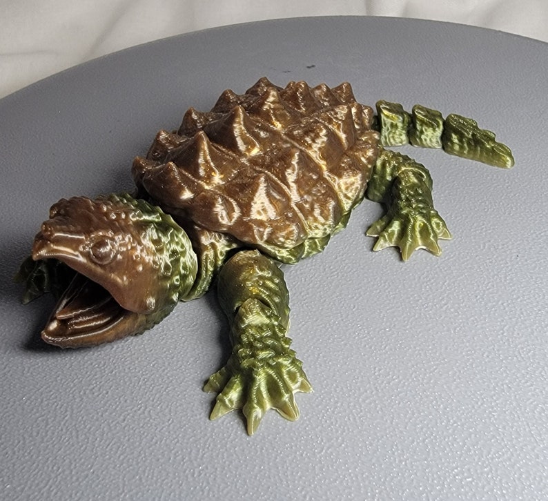 Baby Articulating Snapping Turtle - Etsy