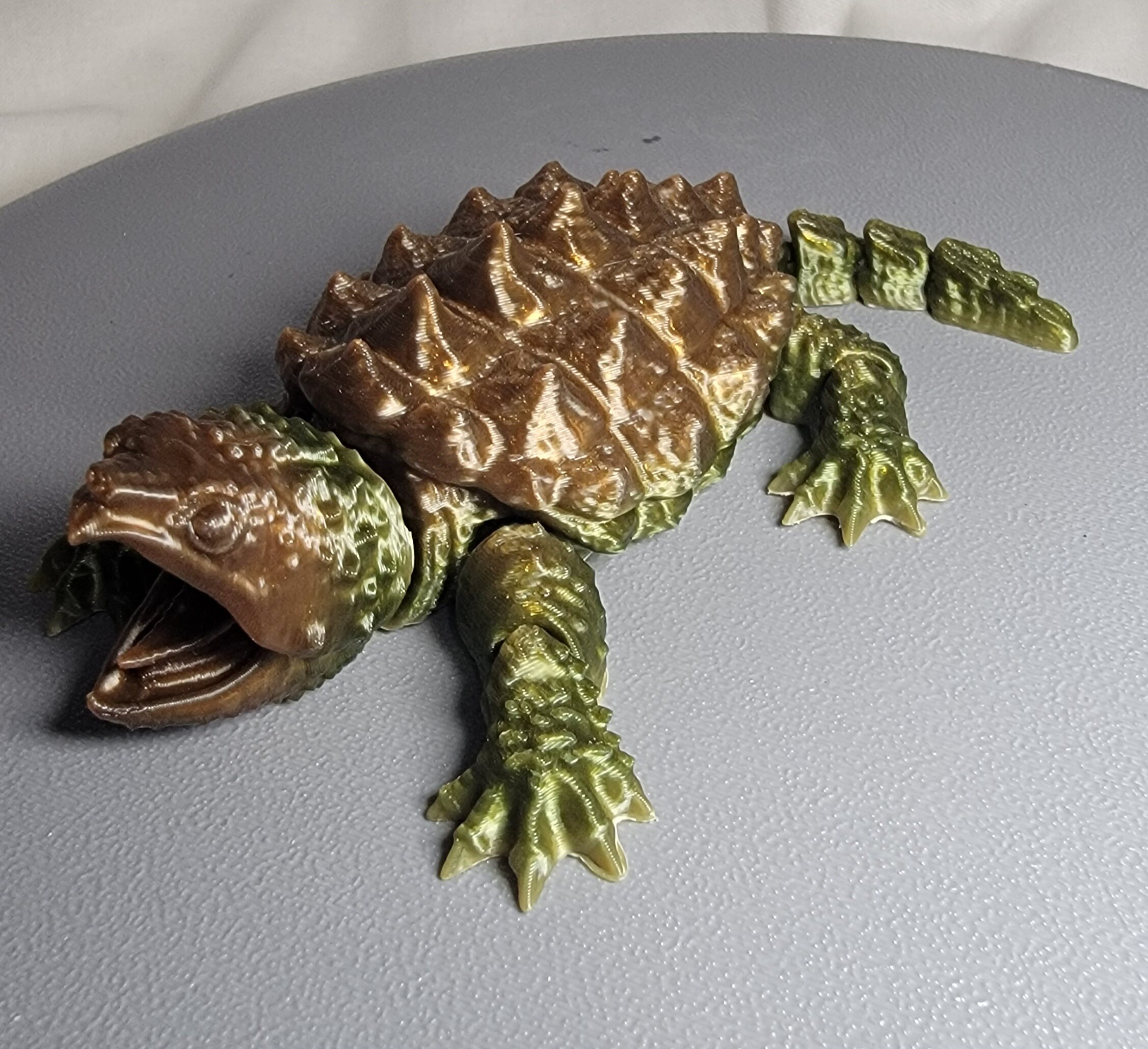 Baby Articulating Snapping Turtle - Etsy