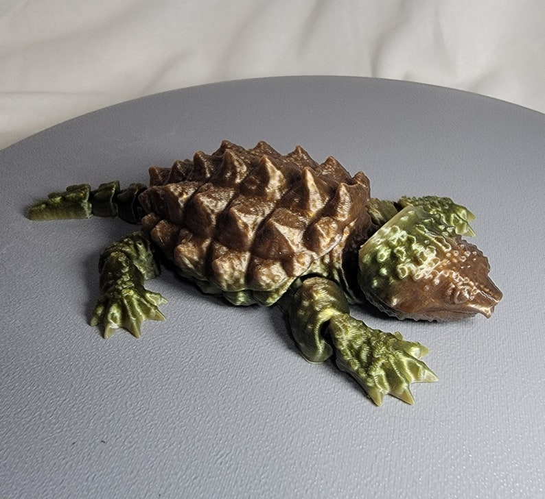 Baby Articulating Snapping Turtle - Etsy