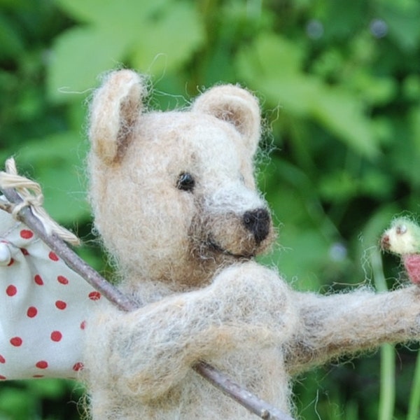 Felt Teddy Bear - Etsy