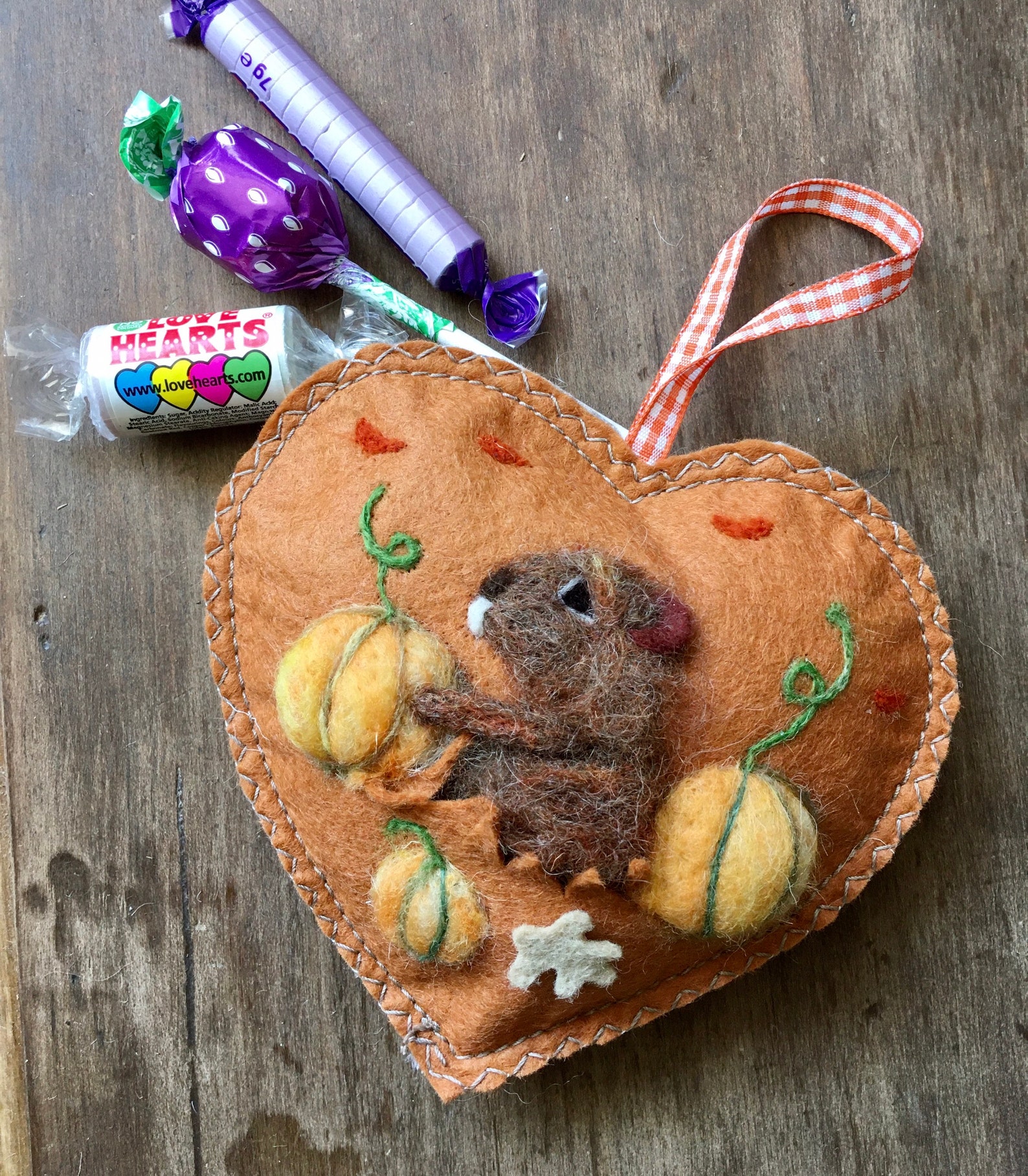 Groundhog Day Christmas felt decorative heart personalised | Etsy