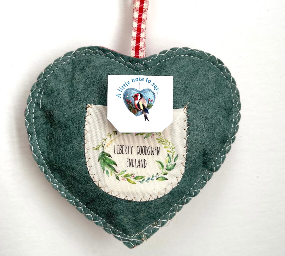 Felt Heart Rabbit Relaxing in a Hammock Hanging Decoration | Etsy