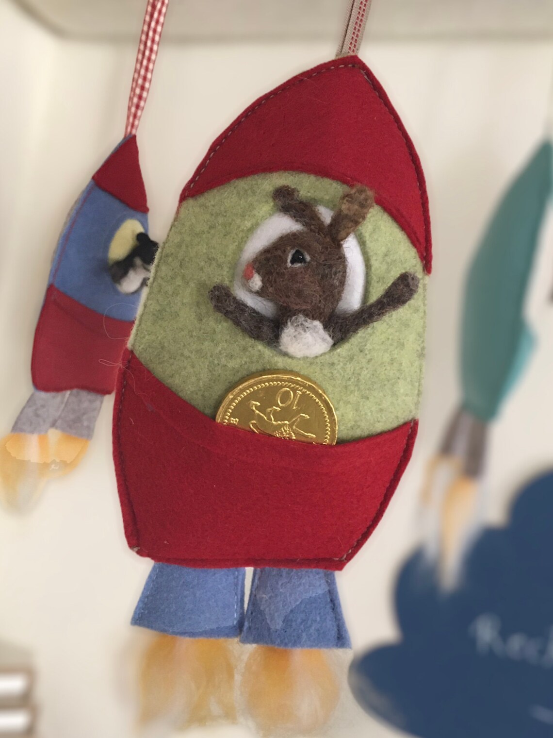 Custom Tooth Pillow Rocket Needle Felted Animal Tin - Etsy