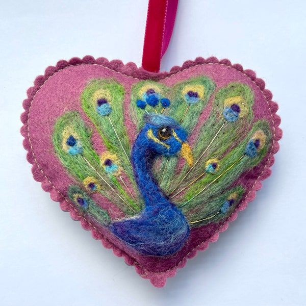 Felt Peacock - Etsy