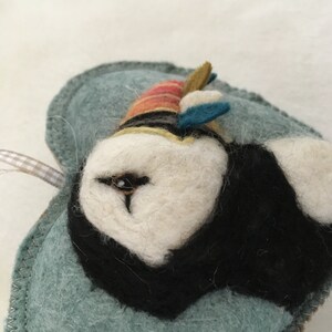 Personalized Felt Puffin Heart: Easter Decor, Bird Decoration - Etsy