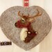 Deer Sweet Heart Spice Heart Shaped Deer Hanging Ornament | Etsy