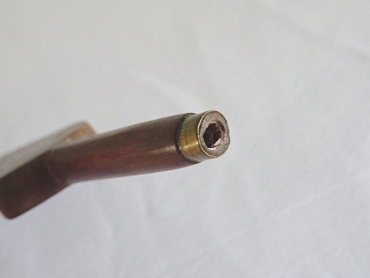 Antique Knitting Sheath Childs Miniature Goose Wing Card Wood Inlaid ...