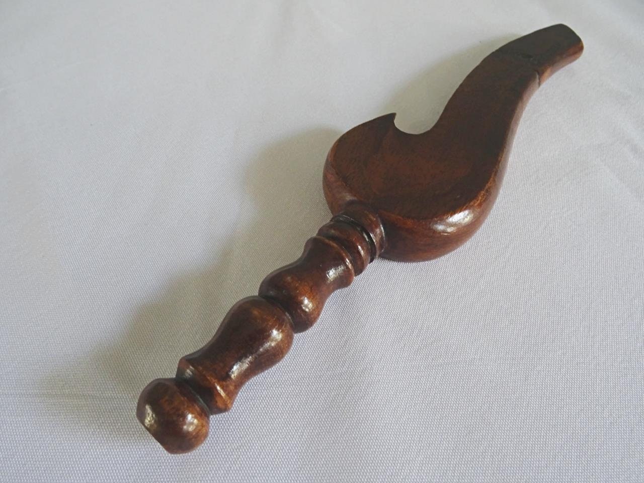 Antique Knitting Sheath Goose Wing Carved Wood Victorian Treen - Etsy