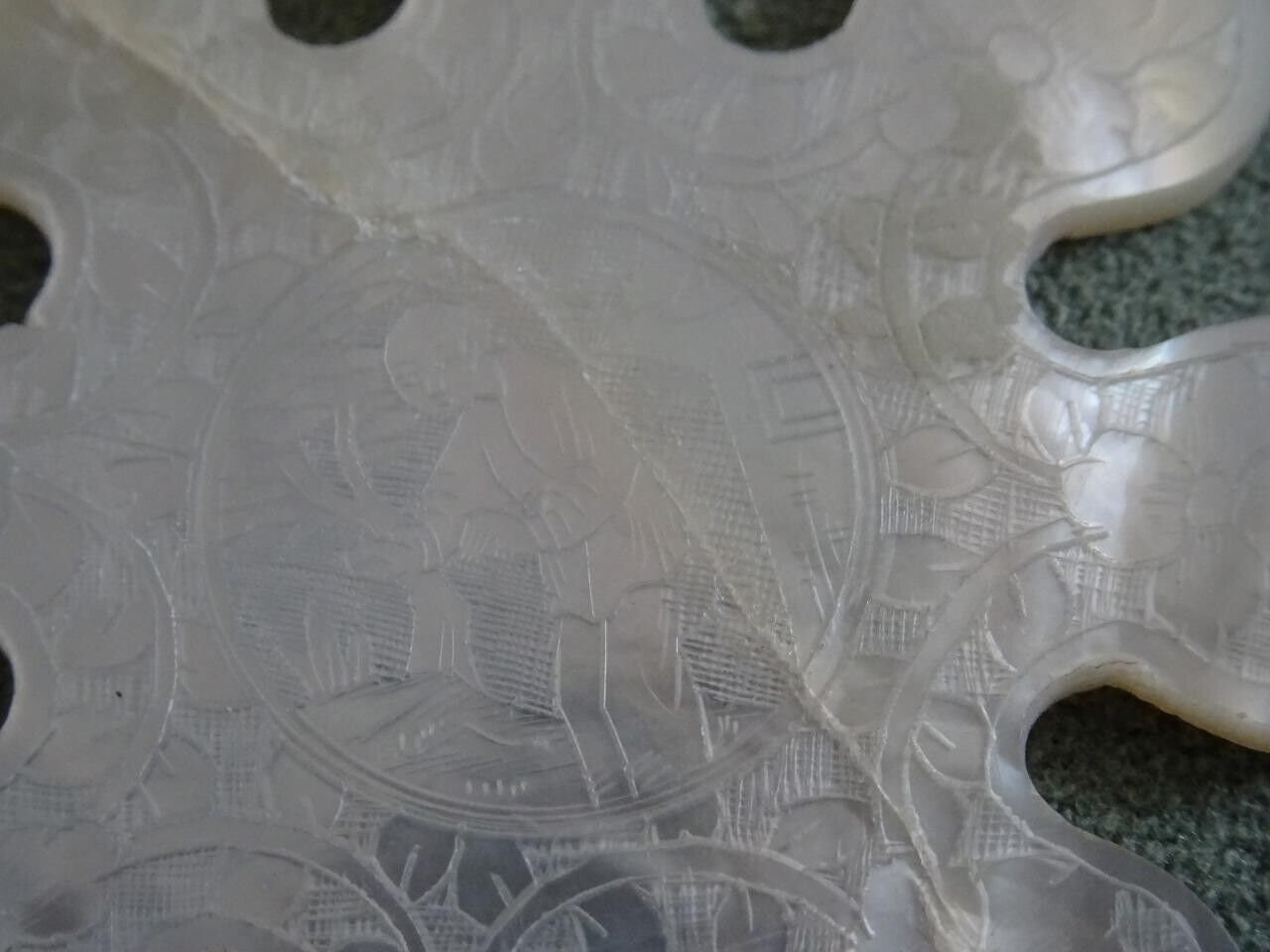 Antique Chinese Thread Winder Mother of Pearl MOP Canton - Etsy