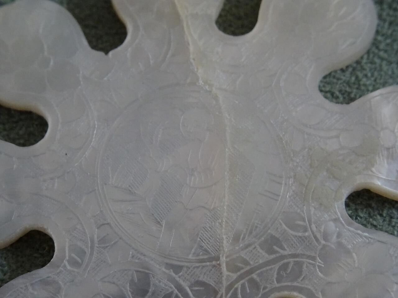 Antique Chinese Thread Winder Mother of Pearl MOP Canton - Etsy