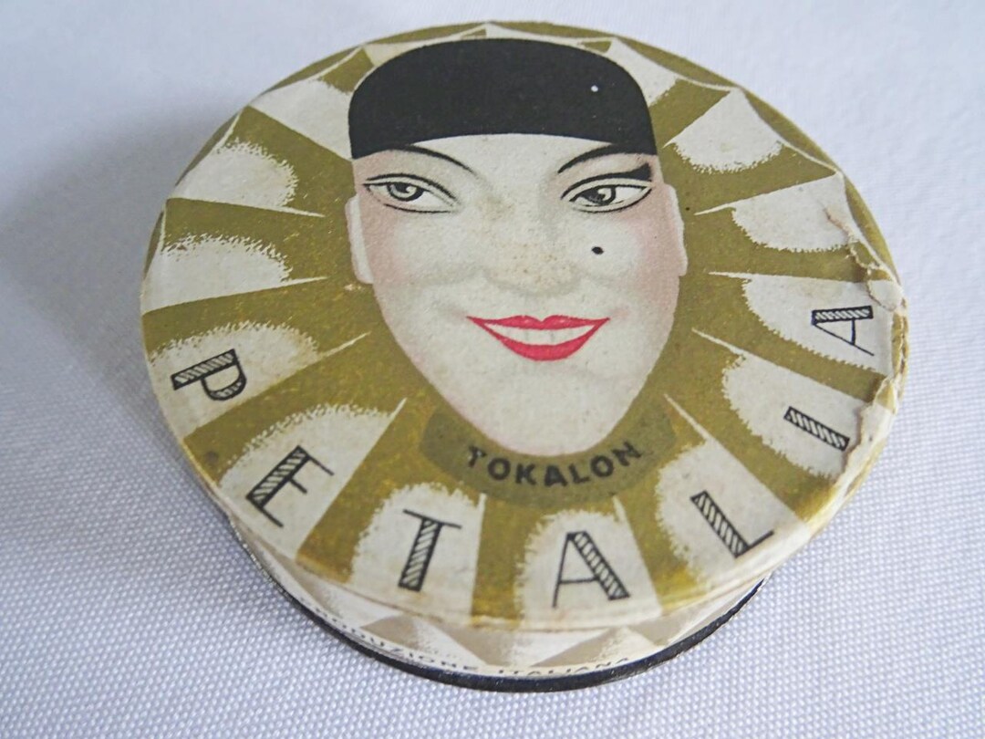 Vintage Tokalon Face Powder Box 1920s Art Deco Unused Pierrot Petalia ...