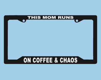 Reflective Letters Custom License Plate Frame Personalized | Etsy