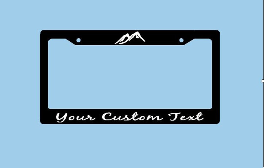 Mountains Custom License Plate Frame | Mountains License Plate Holder ...