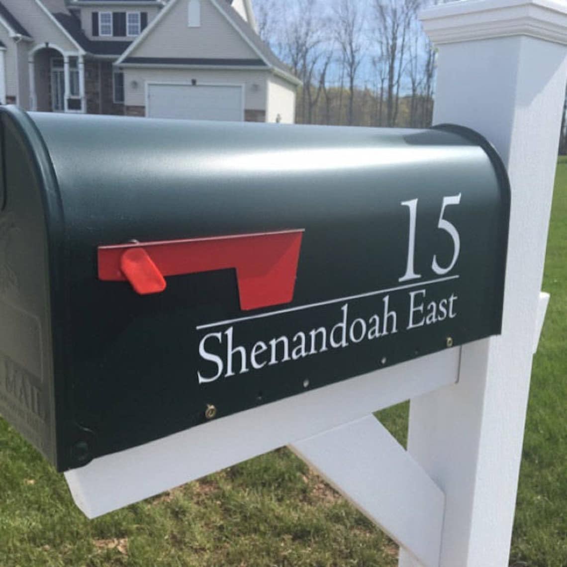 Modern House Numbers Mailbox Decals Address Sign Front Door - Etsy