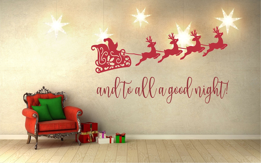 Christmas Decal | Santa Decal | Reindeer Decal | Holiday Decal ...