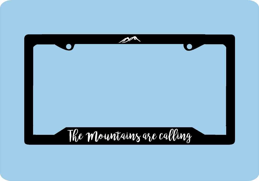 The Mountains Are Calling License Plate Frame | Ny2mts01 |mountains ...