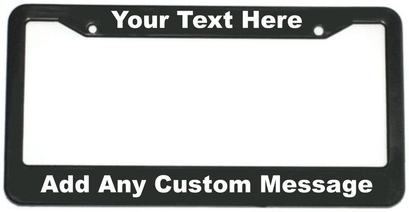 Reflective Letters Custom License Plate Frame | Personalized License ...
