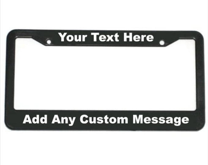 Custom License Plate Frame | Personalized License Plate Frame | LPCA1 ...