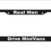 Real Men Drive Mini Vans License Plate Frame | License Plate | Minivans ...