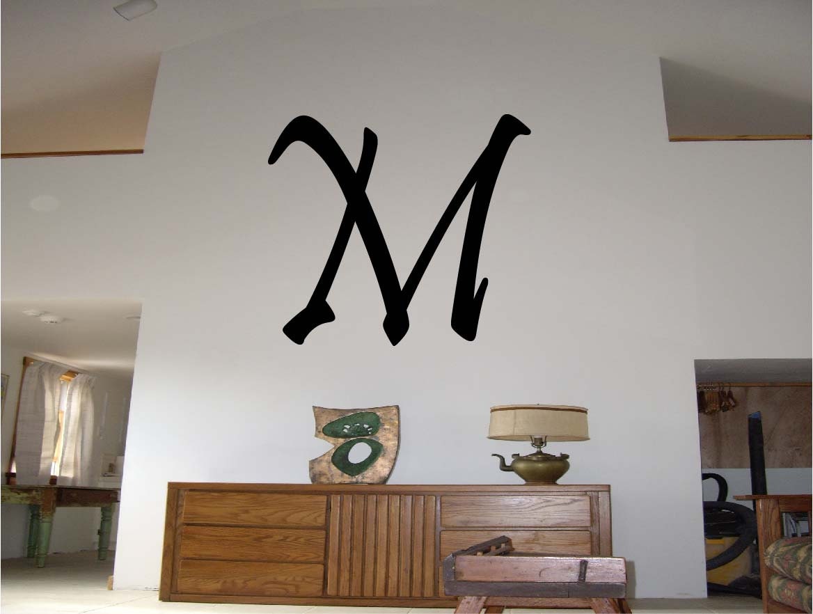 Vinyl Wall Art Monogram Decal Vinyl Decal Vinyl Decor | Etsy