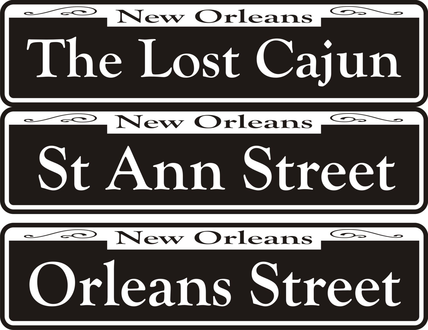 New Orleans Street Sign Road Sign 6" X 24" | Personalized Sign | Custom ...