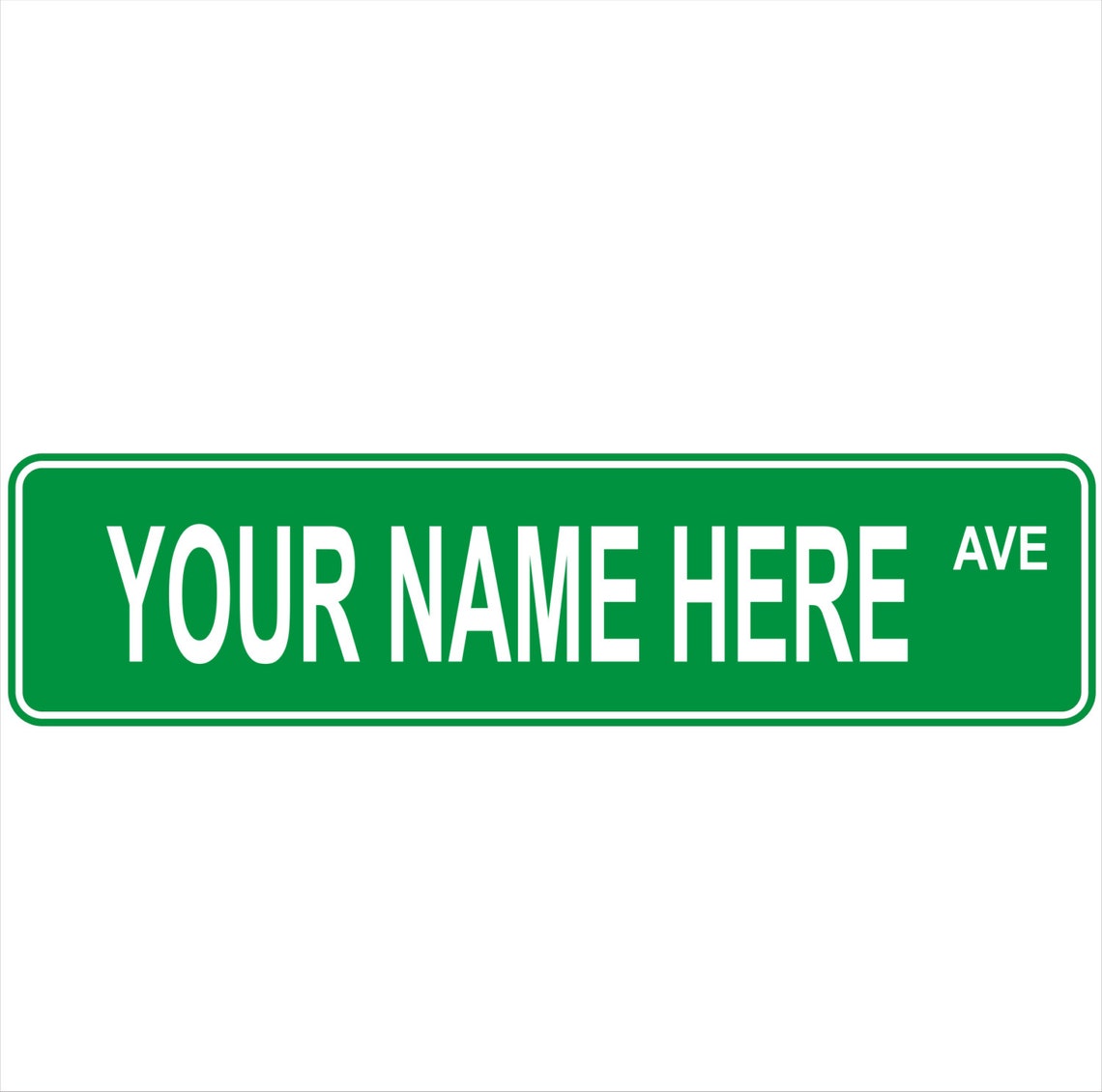 2 Sided Custom Street Sign Custom Signs | Personalized Street Sign | 6 ...