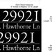 Modern House Numbers Mailbox Decals Address Sign Front Door Decor New ...