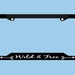 Wild & Free License Plate Frame Mountains Arrows Adventure License ...