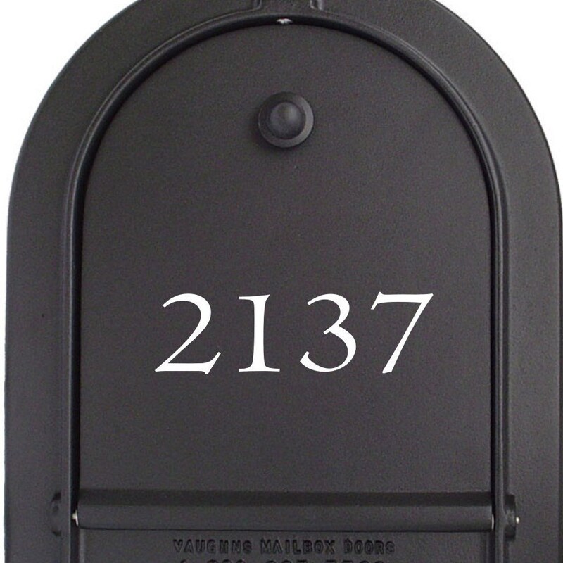 Modern Mailbox Numbers - Etsy
