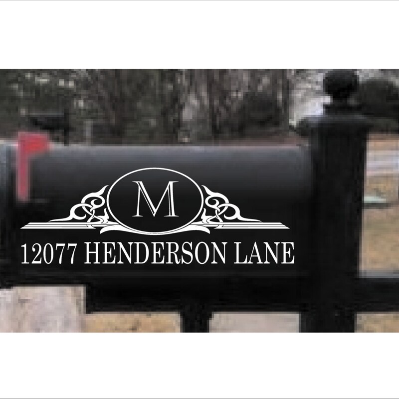 Monogrammed Mailbox - Etsy