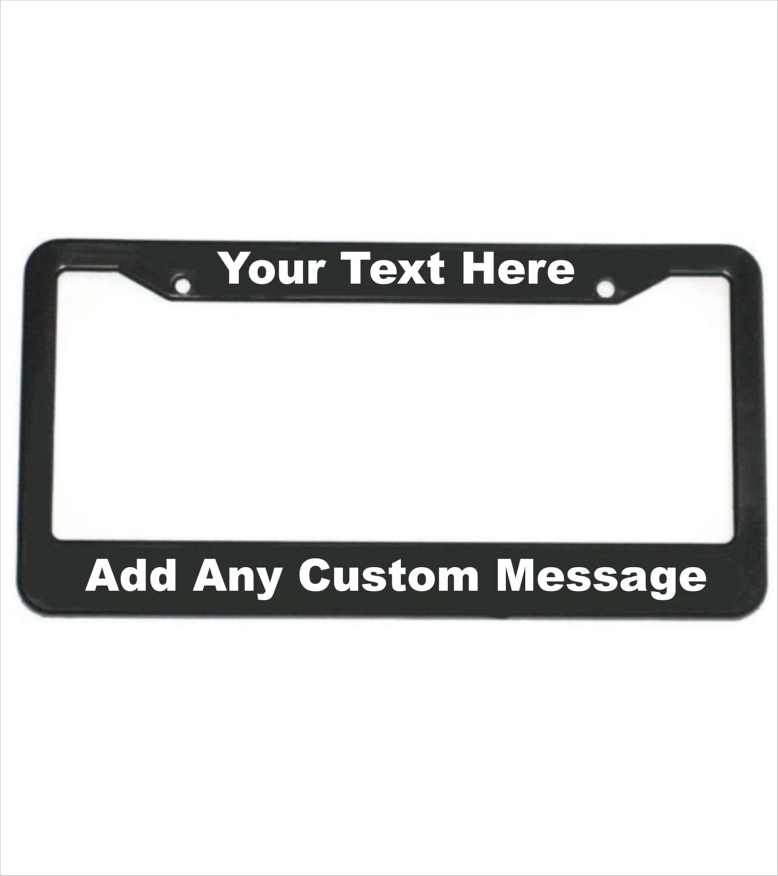 Blackout Reflective Custom License Plate Frame | License Plate | Custom ...