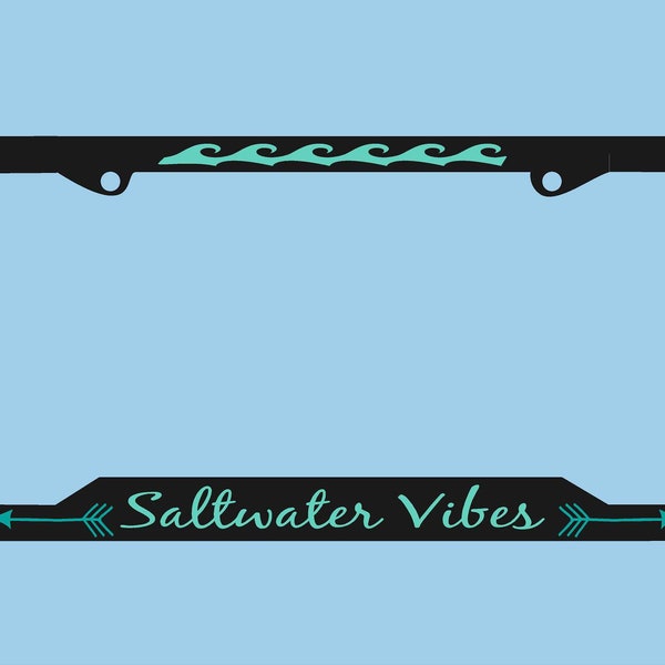 License Plate Frame Ocean Waves - Etsy