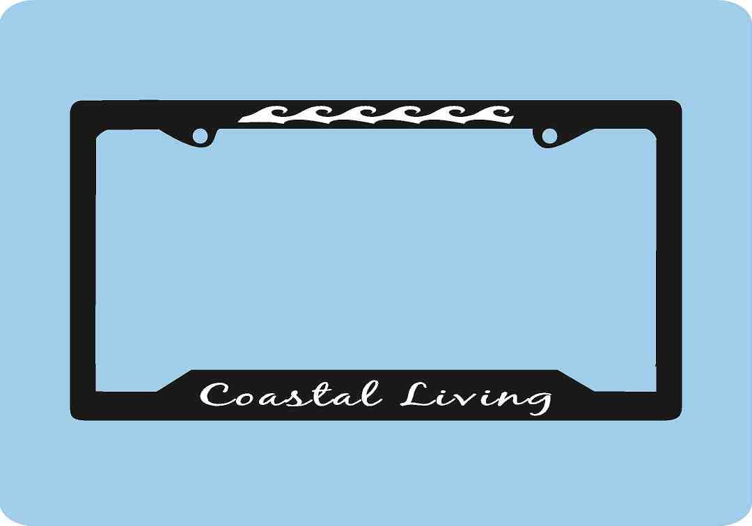 Coastal Living License Plate Frame | Auto Plate Frame | Beach License ...