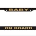 Baby on Board License Plate Frame Baby License Plate Frame - Etsy
