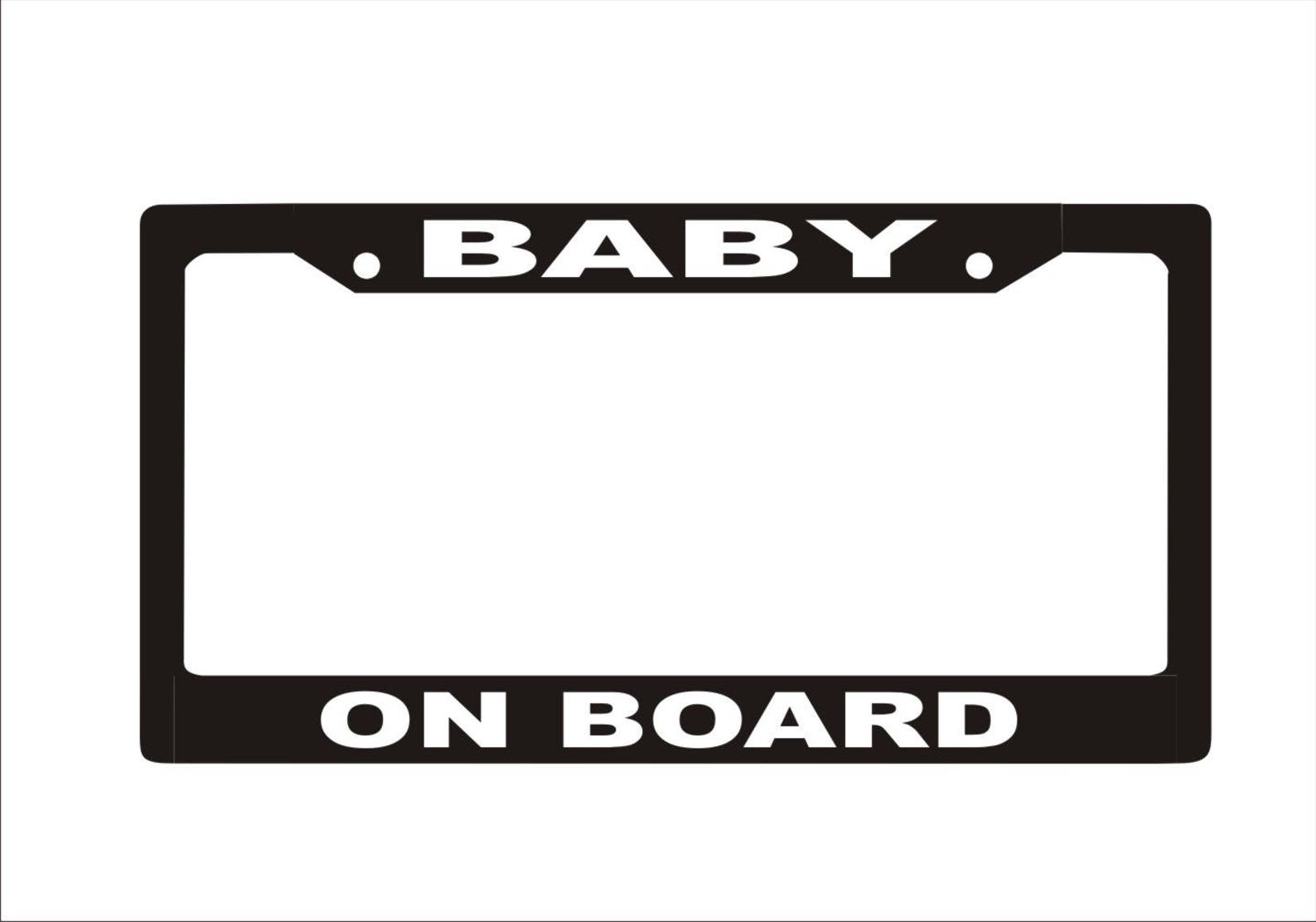 Baby on Board License Plate Frame Baby License Plate Frame | Etsy