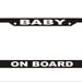 Baby on Board License Plate Frame | | Baby License Plate Frame | | Baby ...
