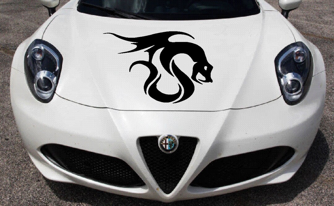 Dragon Car Decal | Tribal Car Decal | Flame Decal | Vehicle Decal - Etsy